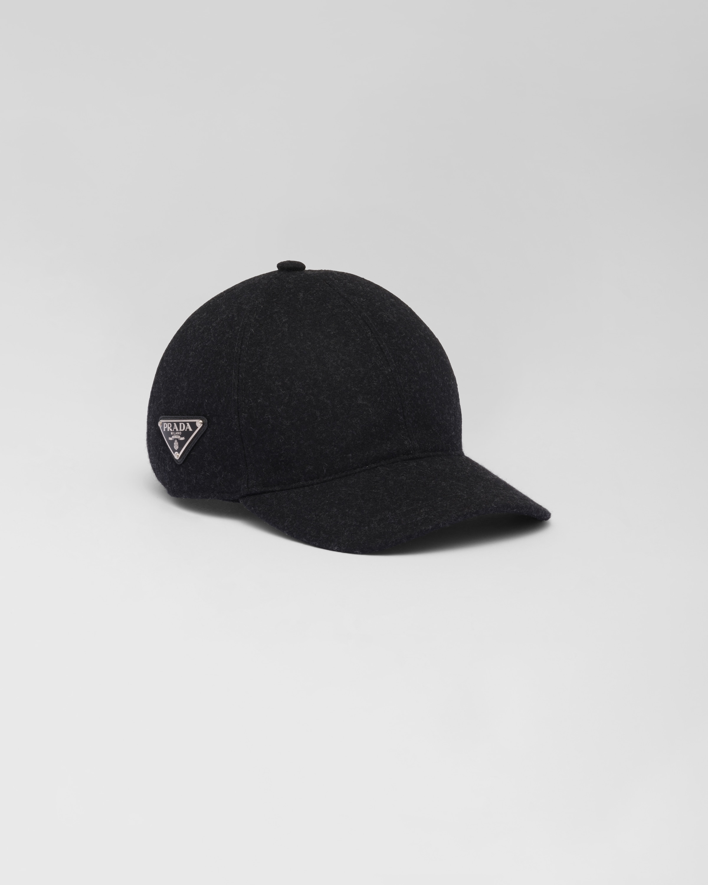 Prada Loden Baseball Cap - Anthracite Gray | Editorialist